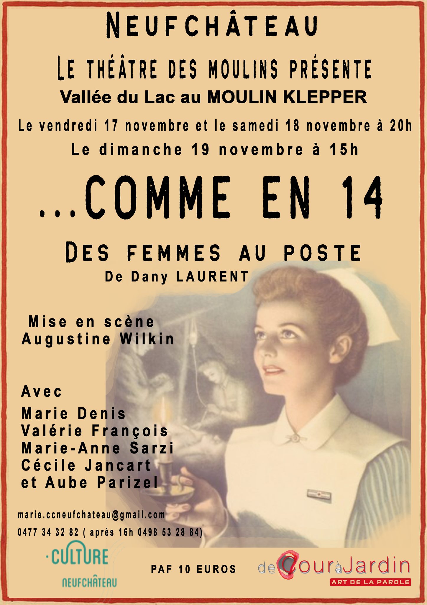 "Comme en 14", une pièce qui sera jouée une dernière fois à Arlon - TV Lux